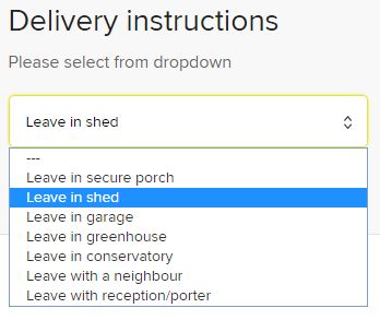 Can I add additional delivery instructions to my order? - Delivery ...